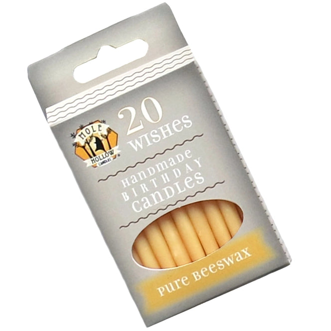 Mole Hollow Candles BEESWAX Birthday Candles – The Savage Homestead