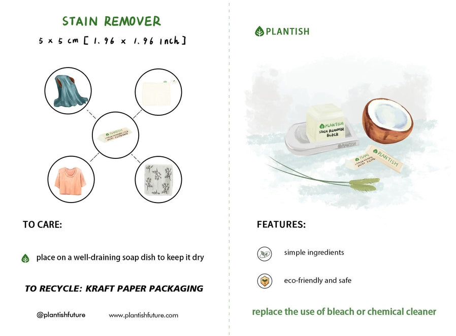 Plantish STAIN REMOVER BAR – The Savage Homestead